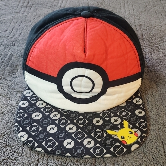 Pokemon | Accessories | Pokeball Pok Ball Cap With Pikachu Design Kids ...